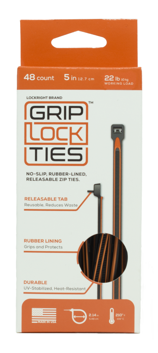 GripLockTies® Ties - Releasable and non-slip tie – Cleetus Mcfarland