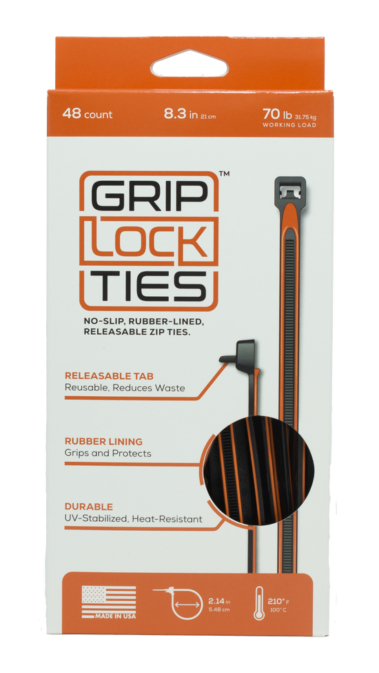 GripLockTies® Ties - Releasable and non-slip tie – Cleetus Mcfarland
