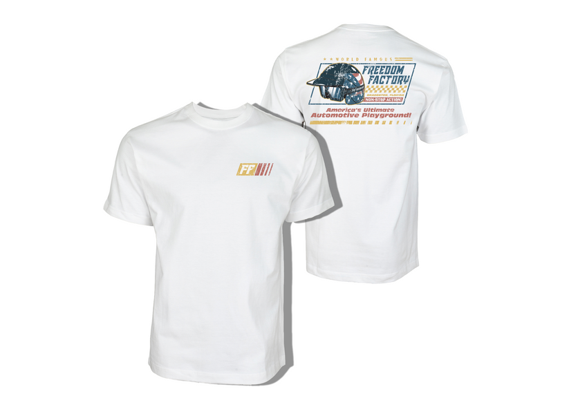 Freedom Factory Helmet Shirt (Navy or White options) – Cleetus Mcfarland