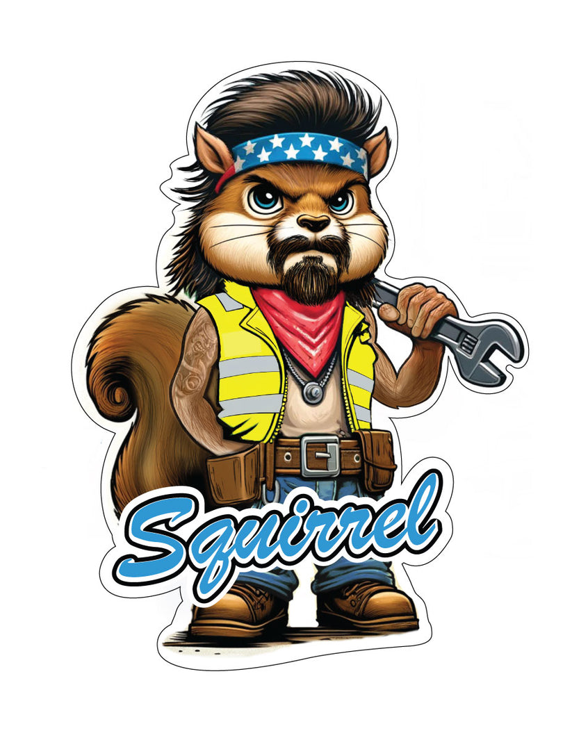LS George Squirrel Sticker – Cleetus Mcfarland
