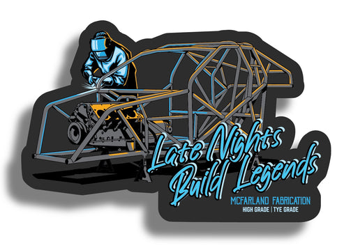 Tye Grade Legends Sticker – Cleetus Mcfarland