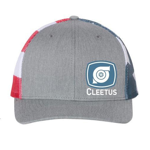 Red White and Blue Turbo Hat – Cleetus Mcfarland