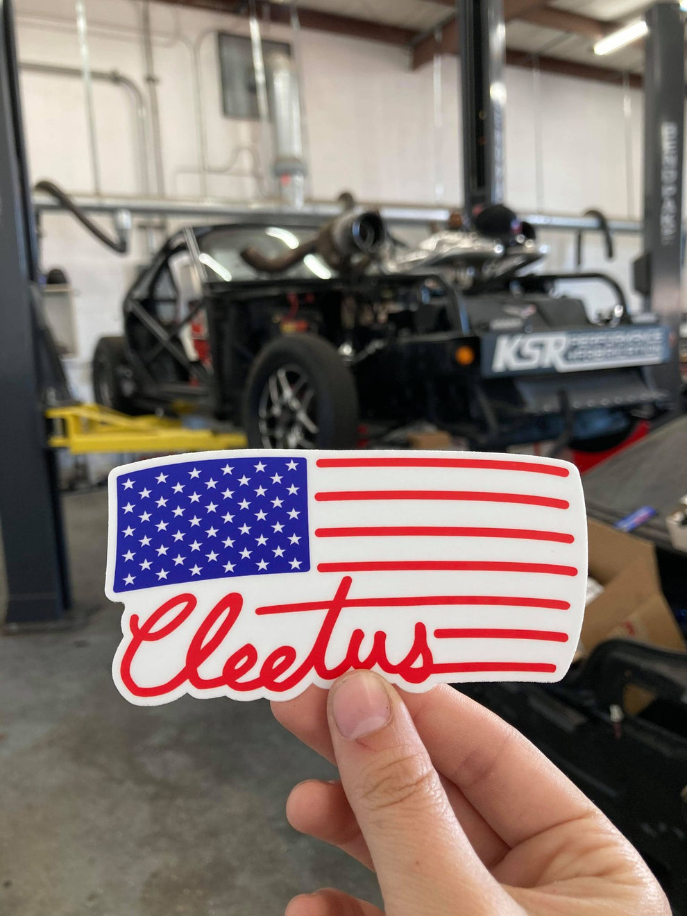 Cleetus Flag Sticker – Cleetus Mcfarland
