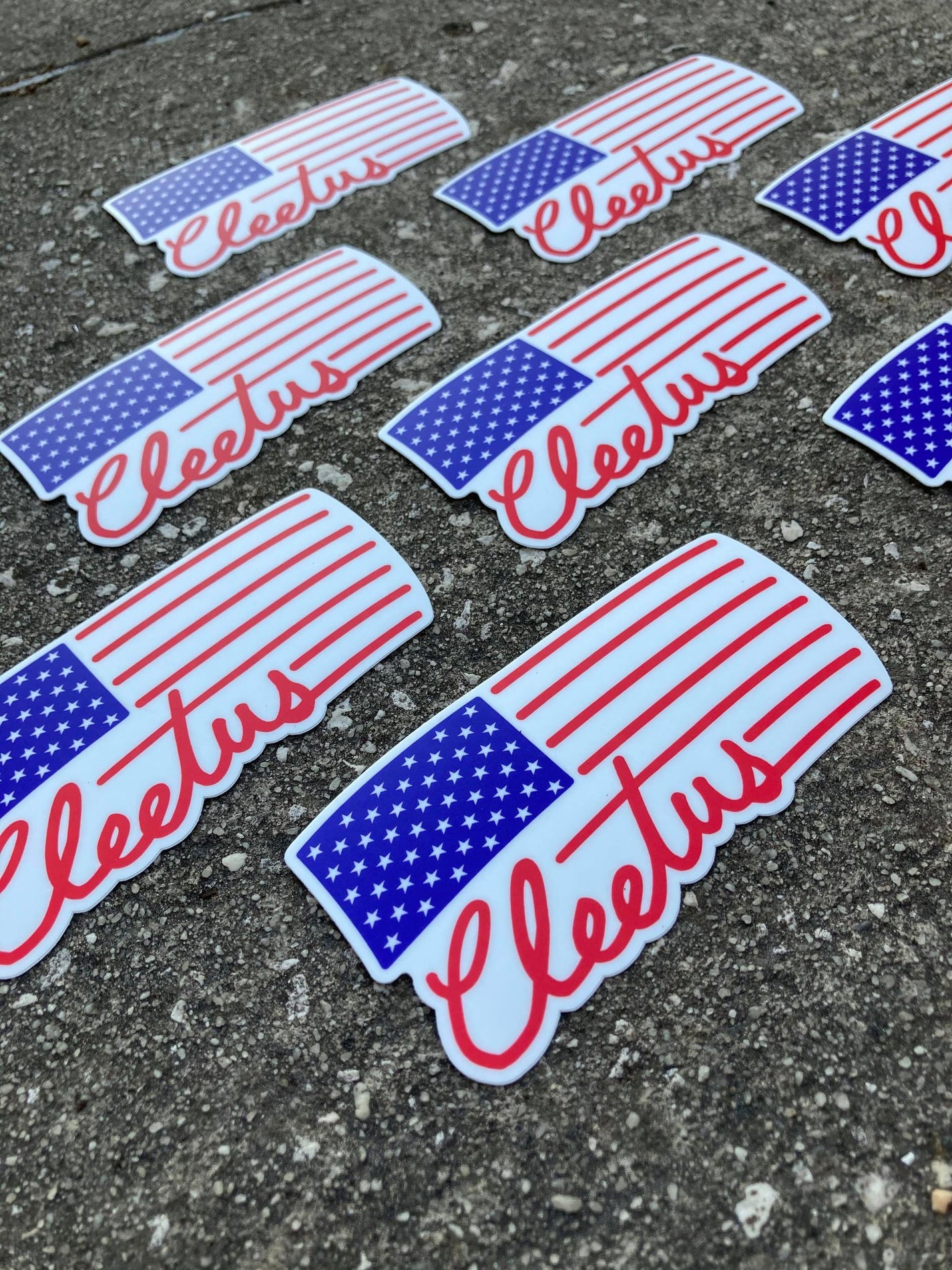 Cleetus Flag Sticker – Cleetus Mcfarland
