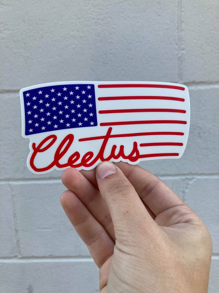 Cleetus Flag Sticker – Cleetus Mcfarland