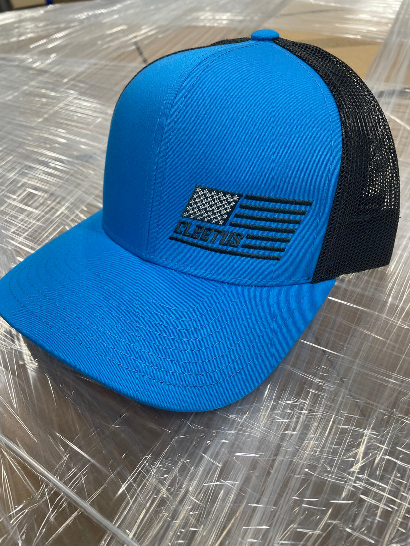 Blue Cleetus Machine Logo Snapback – Cleetus Mcfarland