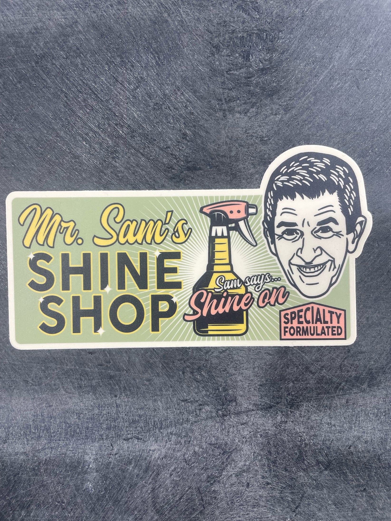 Mr. Sam's Shine Shop Sticker – Cleetus Mcfarland